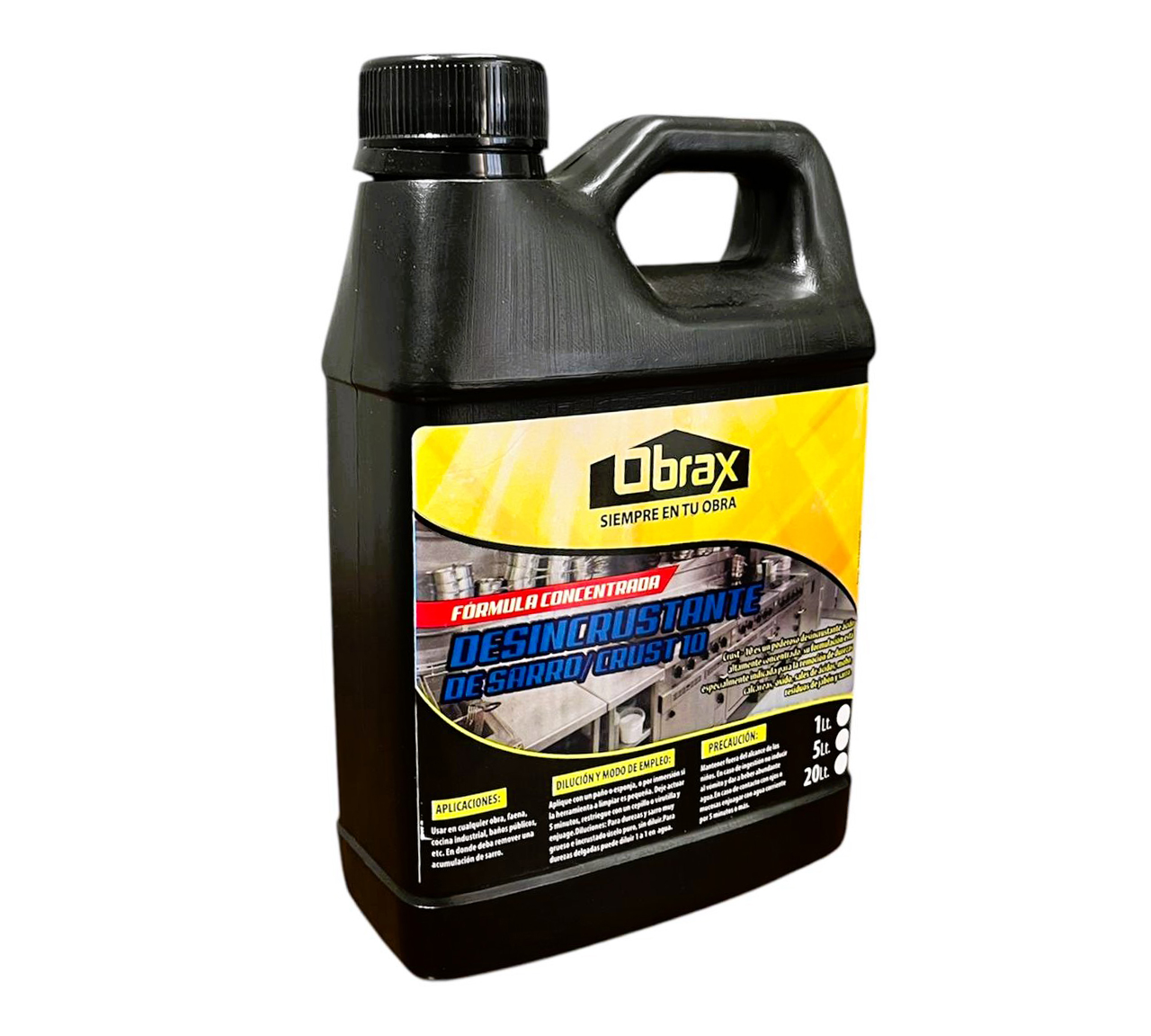 Desincrustante de sarro / 1 litro - OBRAX: Productos para la construcción